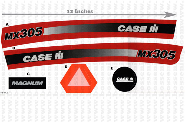 Decal Case IH MX-305 Pedal DPC1830 - Midwest Decals & Farm Toys