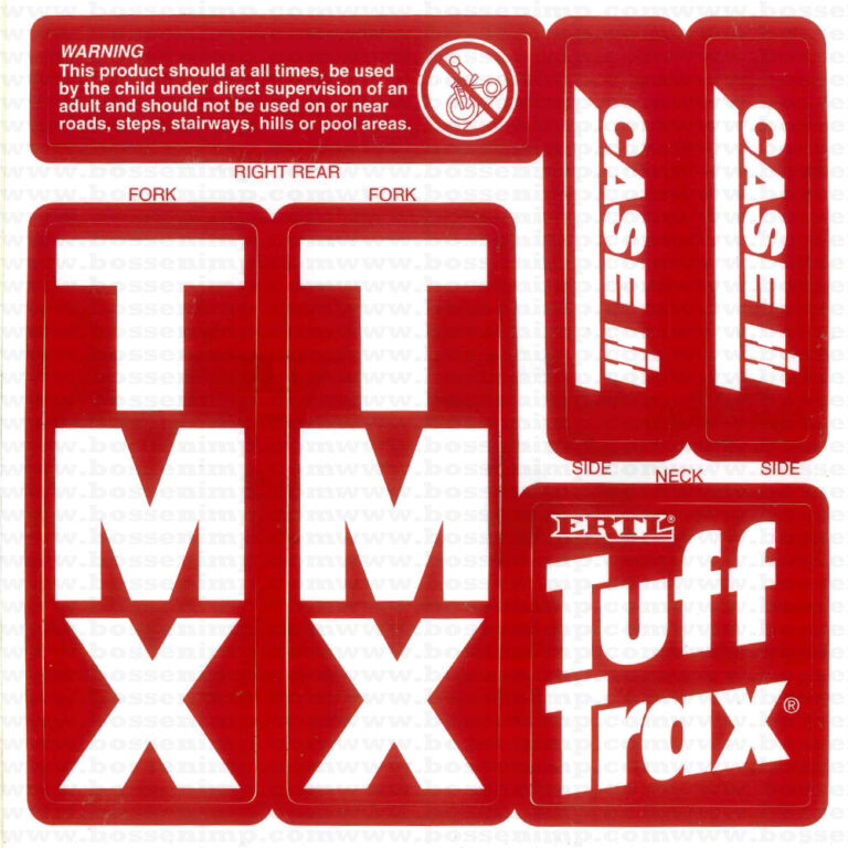 Decal Case IH Truff Trax Trike DPC4004 - Midwest Decals & Farm Toys