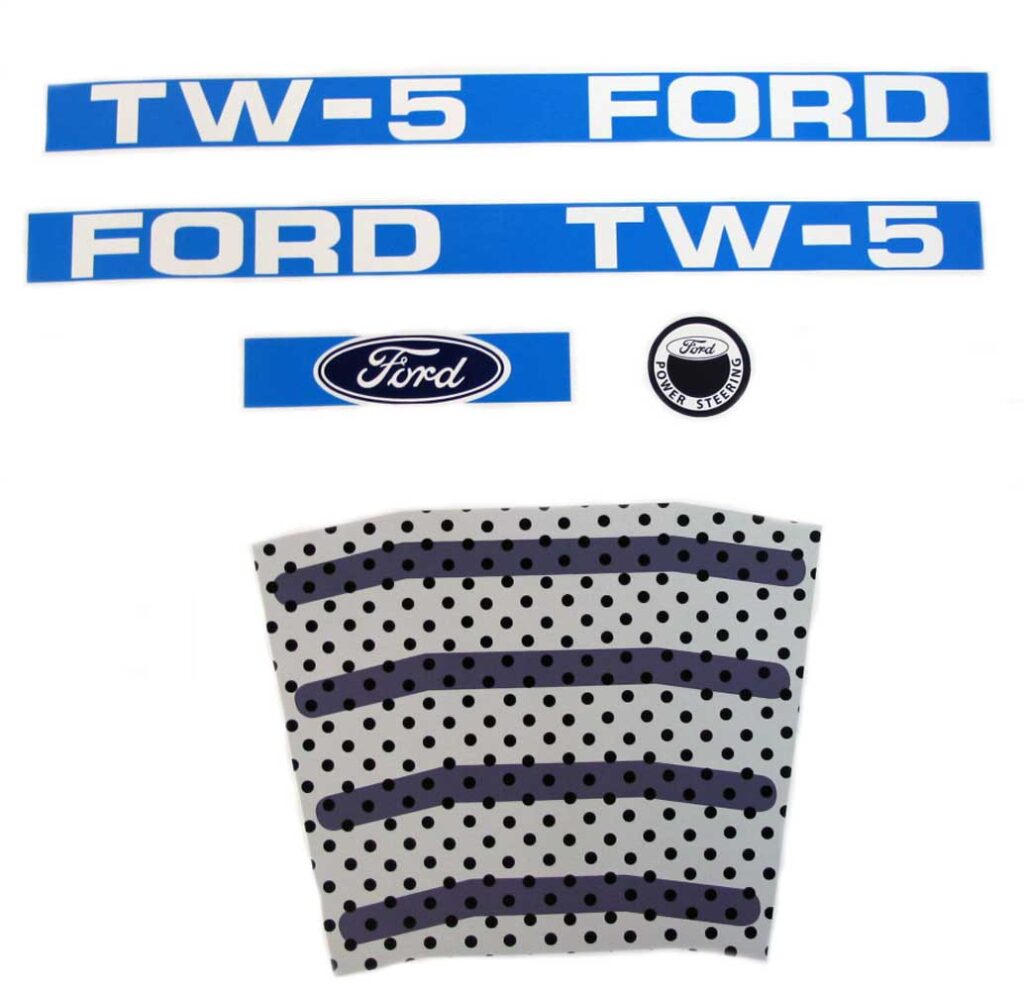 Decal Ford TW-5 Pedal blue & white Pedal Tractor - DPF1210 - Midwest ...