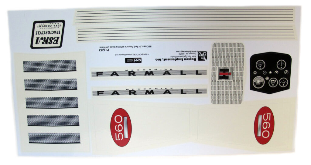 Decal Farmall 560 Pedal Tractor Decal set - DPI1212 - Midwest Decals ...