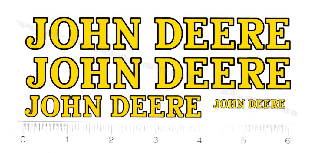 Decal John Deere A or 60 Pedal Tractor Set - DPJ1001 - Midwest Decals ...