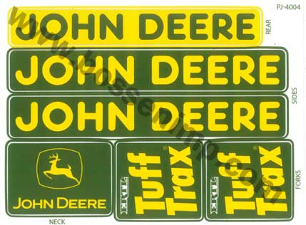 Decal John Deere Tuff Trax Trike JD logo green - DPJ4004 - Midwest ...