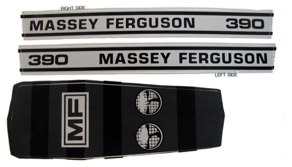 Decal Massey Ferguson 390 Pedal Tractor - DPM1104 - Midwest Decals ...