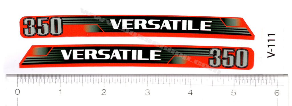 Decal 1/16 Versatile 350 Side Panels - DV111 - Midwest Decals & Farm Toys