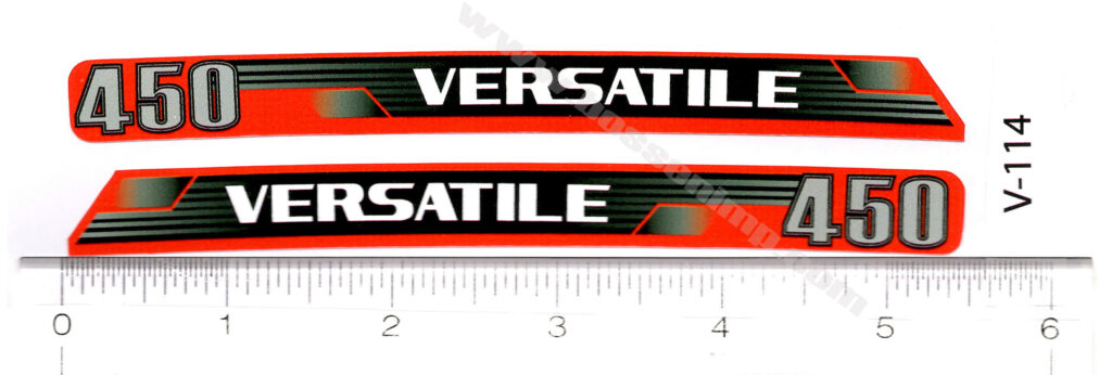 Decal 1/16 Versatile 450 Side Panels - DV114 - Midwest Decals & Farm Toys
