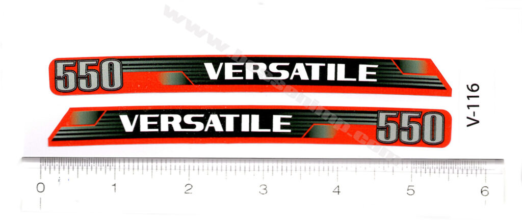 Decal 1/16 Versatile 550 Side Panels - DV116 - Midwest Decals & Farm Toys