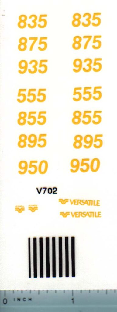 Decal 1/64 Versatile Late Series 2 Mo. #'s - DV702 - Midwest Decals ...