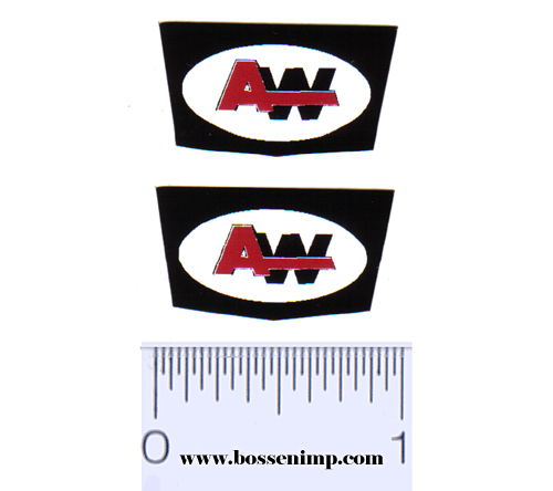 Decal AW (2) - DX1131 - Midwest Decals & Farm Toys