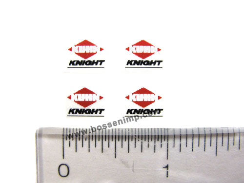 Decal Kuhn Knight, Black (4) - DX1150 - Midwest Decals & Farm Toys
