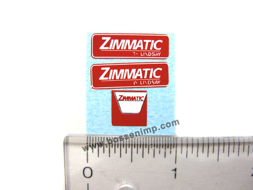 Decal Zimmatic Irrigation - DX1161 - Midwest Decals & Farm Toys