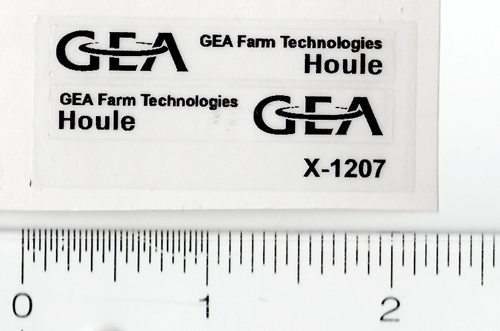 Decal 1/64 GEA Houle black - DX1207 - Midwest Decals & Farm Toys