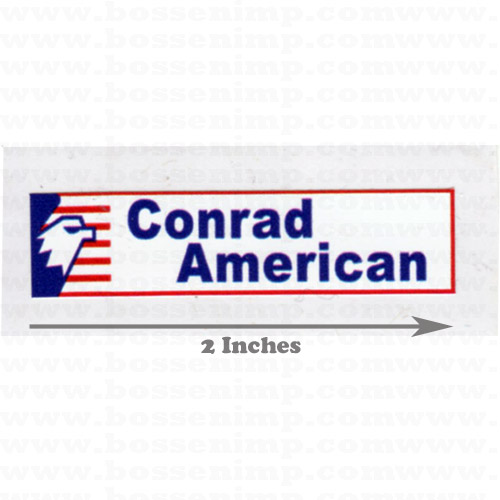 Decal Conrad American 2 inches - DX1251 - Midwest Decals & Farm Toys