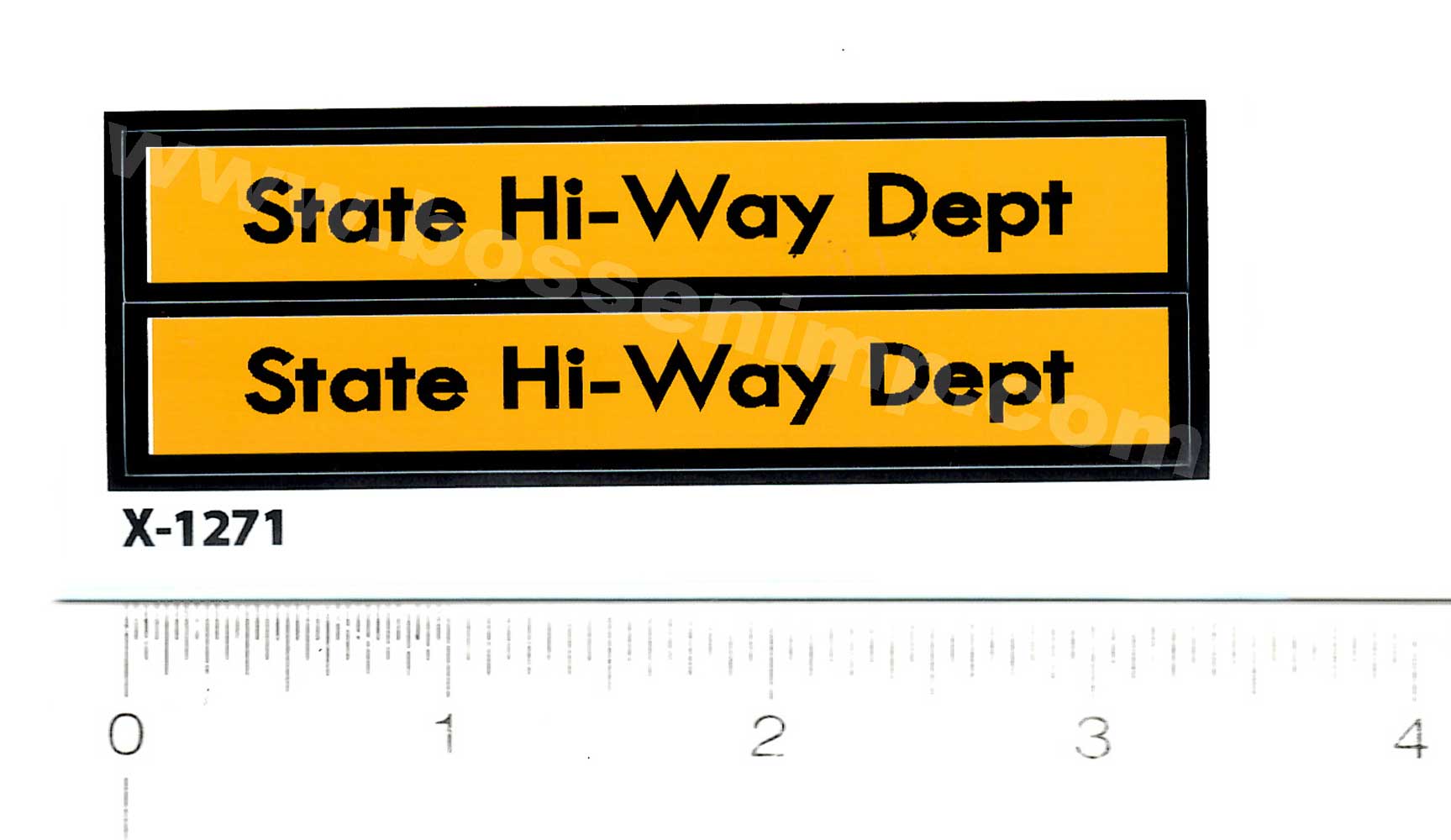 Decal 1/16 State Hi Way Dept - Yellow, Black - DX1271 - Midwest Decals ...
