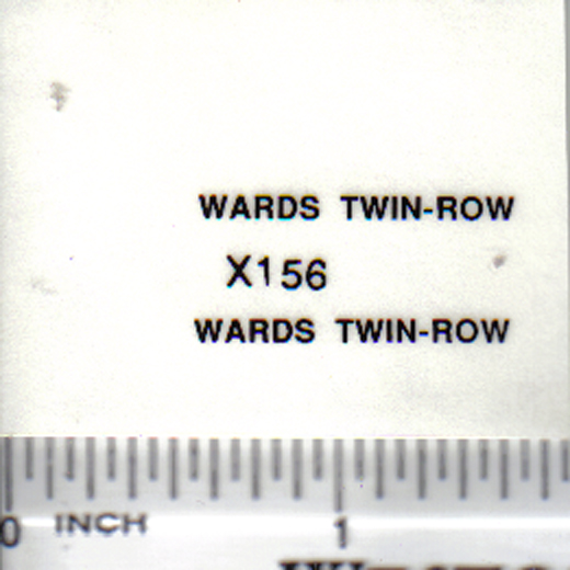 Decal 1/16 Wards Twin Row - Black small - DX156 - Midwest Decals & Farm ...
