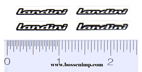 Decal Landini (4) white on clear - DX572 - Midwest Decals & Farm Toys
