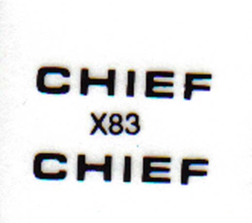 Decal Chief Grain Bin 3/4"- DX83 - Midwest Decals & Farm Toys