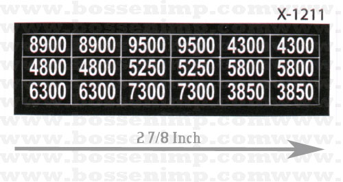 Decal 1/16 GEA Houle Model Number Set - DX1211A - Midwest Decals & Farm ...