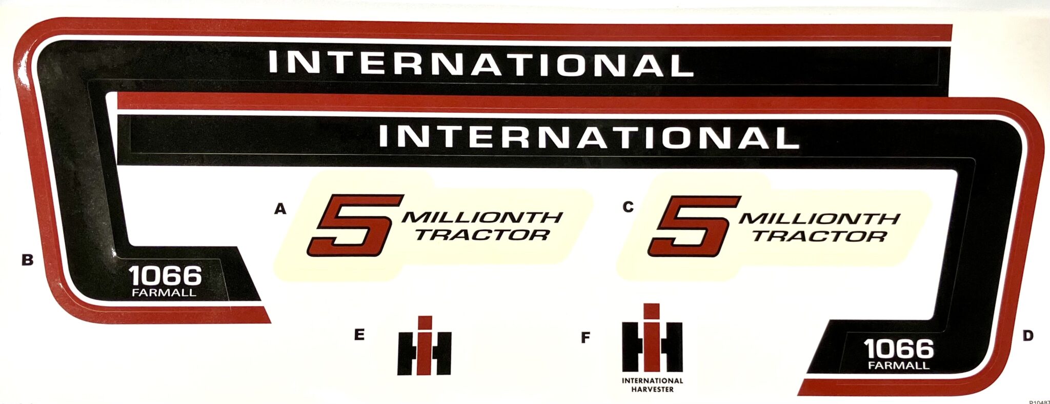 Decal IH 1066 5 Millionth Pedal Tractor set - DPI1476 - Midwest Decals ...