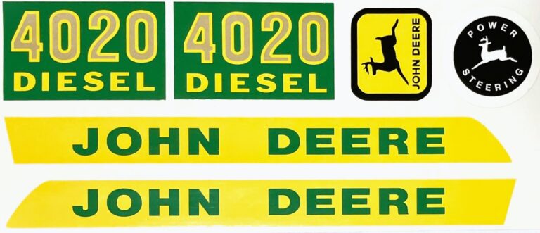 Decal John Deere 4020 WF Pedal Tractor Set DPJ2540 - Midwest Decals ...