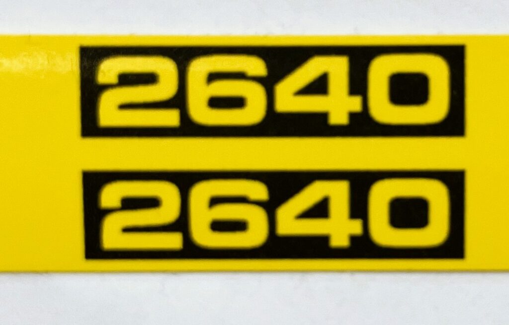 Decal 1/16 John Deere 2640 Model Number - DJ154 - Midwest Decals & Farm ...