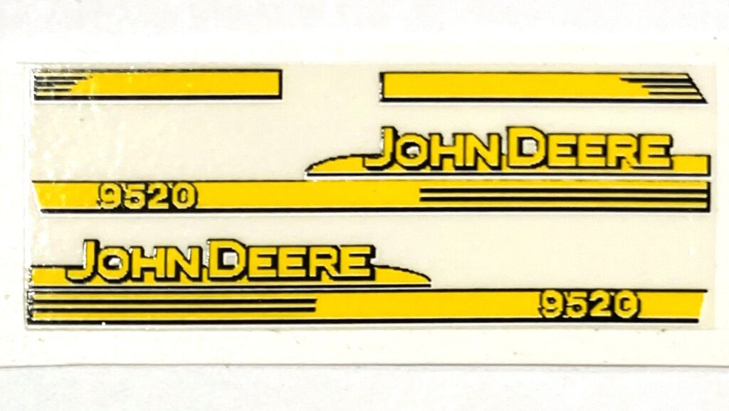 Decal 1/64 John Deere 9520 Hood Stripe - DJ1791 - Midwest Decals & Farm ...