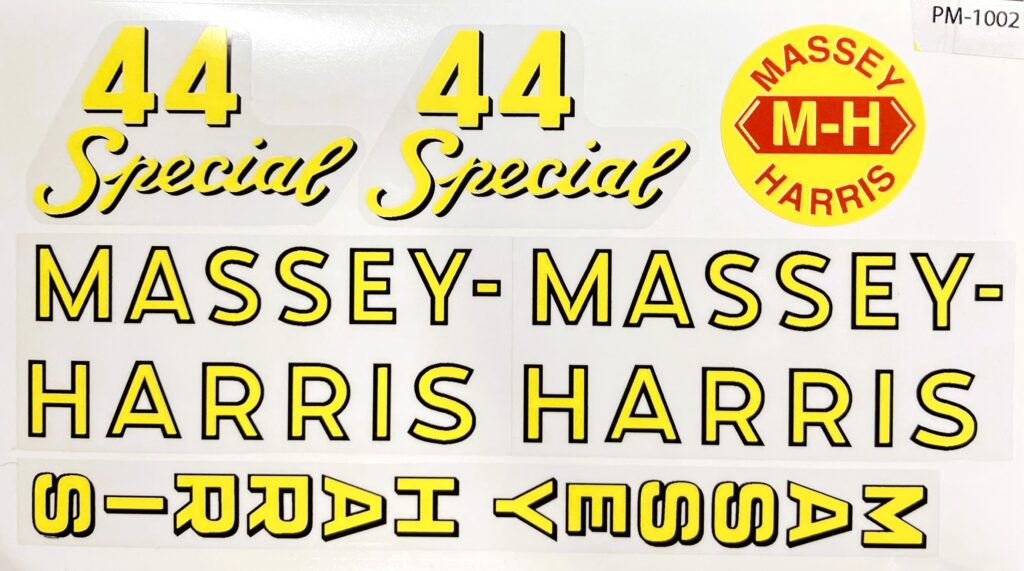 Decal Massey Harris 44 Special large Pedal Tractor - DPM1002 - Midwest ...