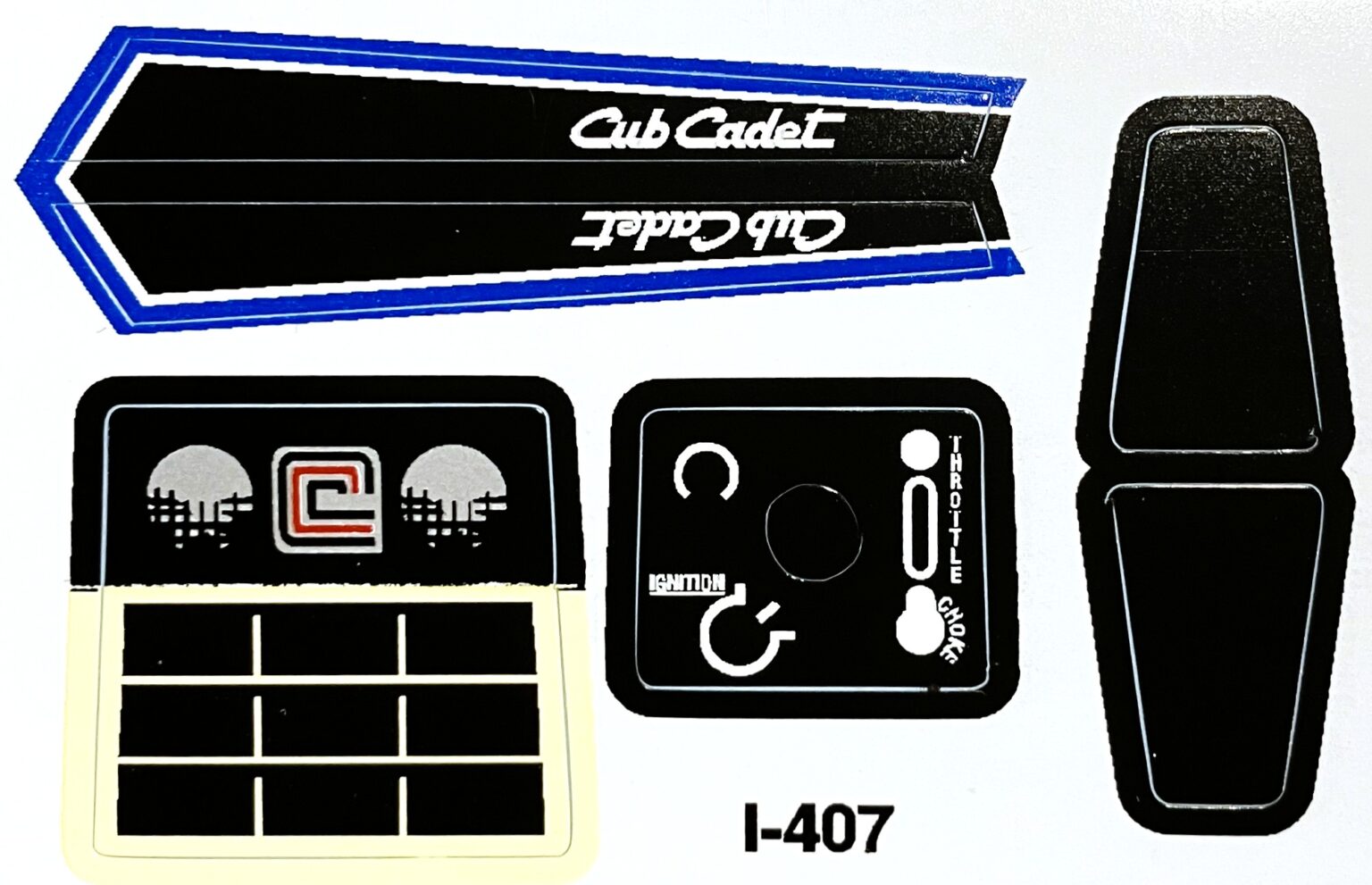 Decal 1/16 Cub Cadet 682 Set -DI407 - Midwest Decals & Farm Toys