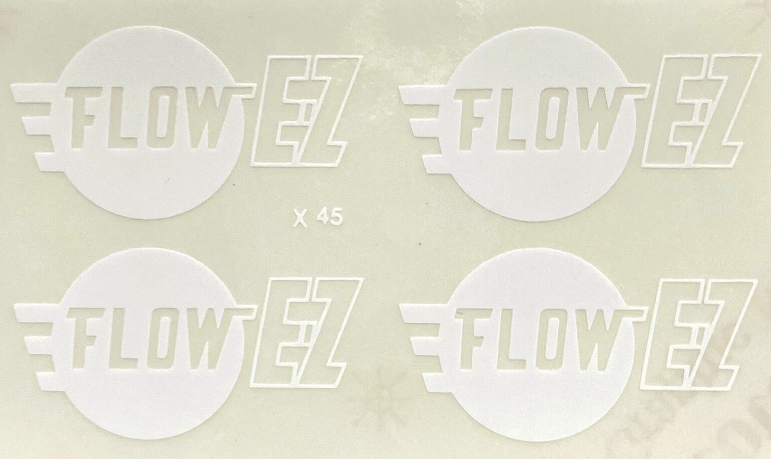 Decal 1/16 Flow EZ Logo - 1 13/16" DX45 - Midwest Decals & Farm Toys