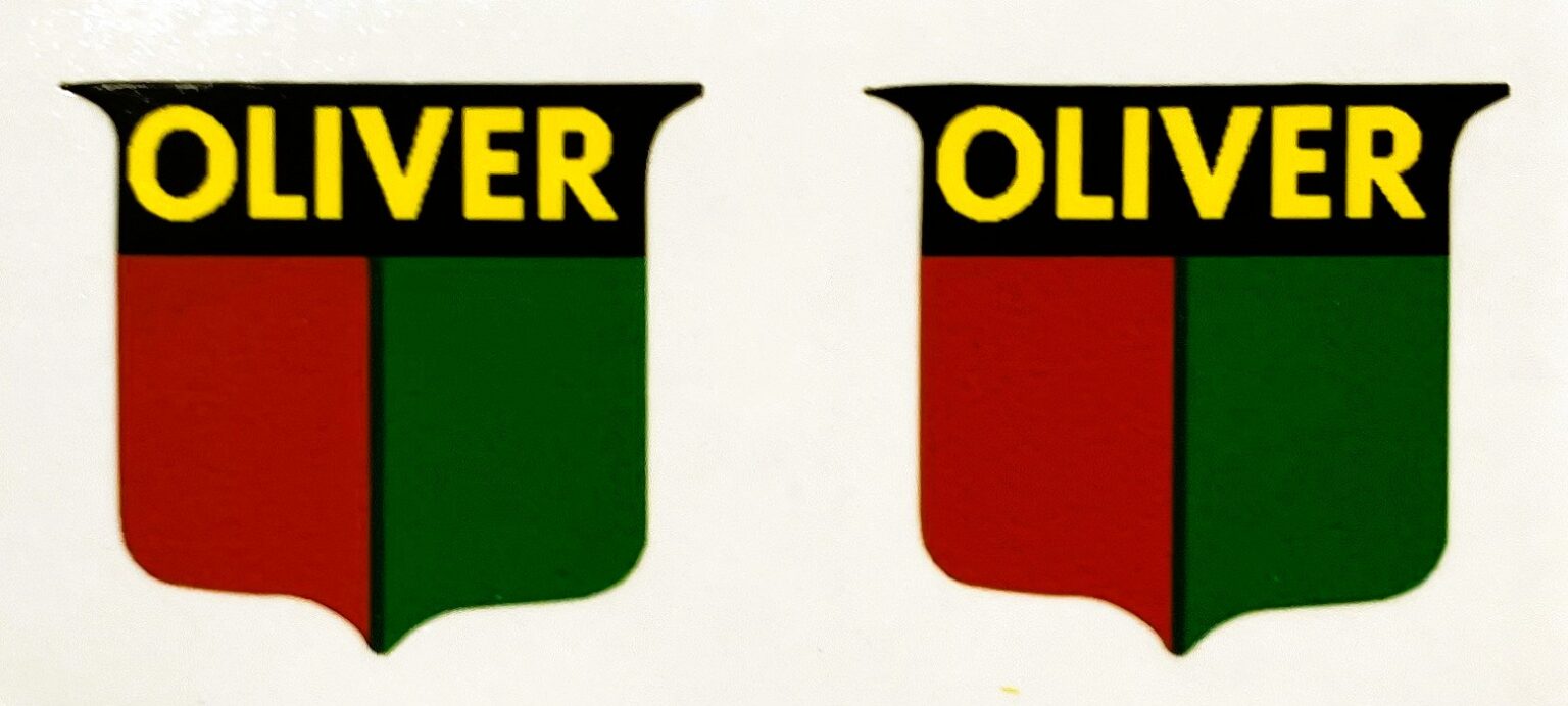 Decal Oliver Divided Logo - 3/4" DO948 - Midwest Decals & Farm Toys