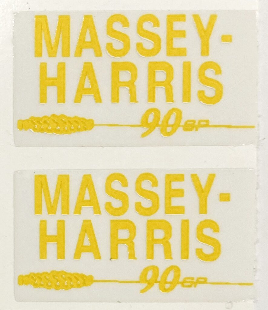 Decal 1/16 Massey Harris Combine 90 SP - DM519 - Midwest Decals & Farm Toys