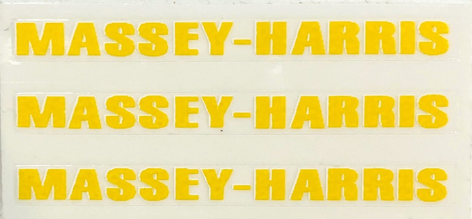 Decal 1/20 Massey Harris Combine Reuhl DM515 - Midwest Decals & Farm Toys