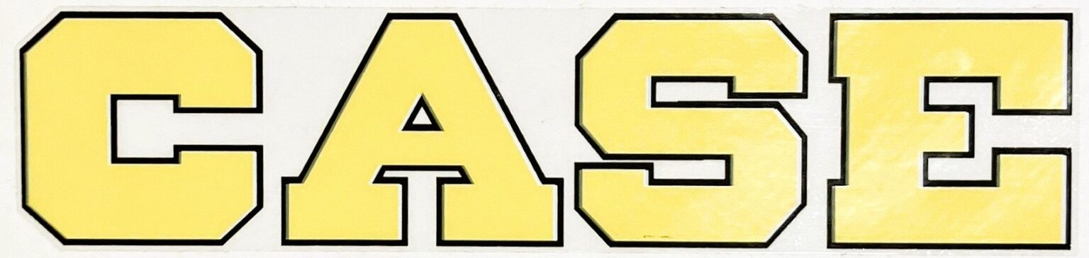 Decal Case Logo Pedal Trailer early DPC9001 - Midwest Decals & Farm Toys