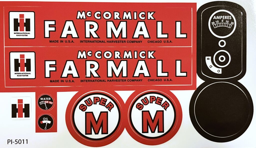Decal Farmall Super M Pedal Tractor Decal set - DPI5011 - Midwest ...