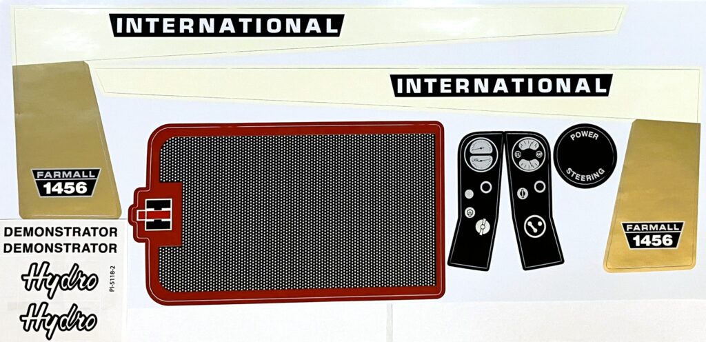 Decal International 1456 Gold Demo Pedal Tractor Decal set DPI5125 ...