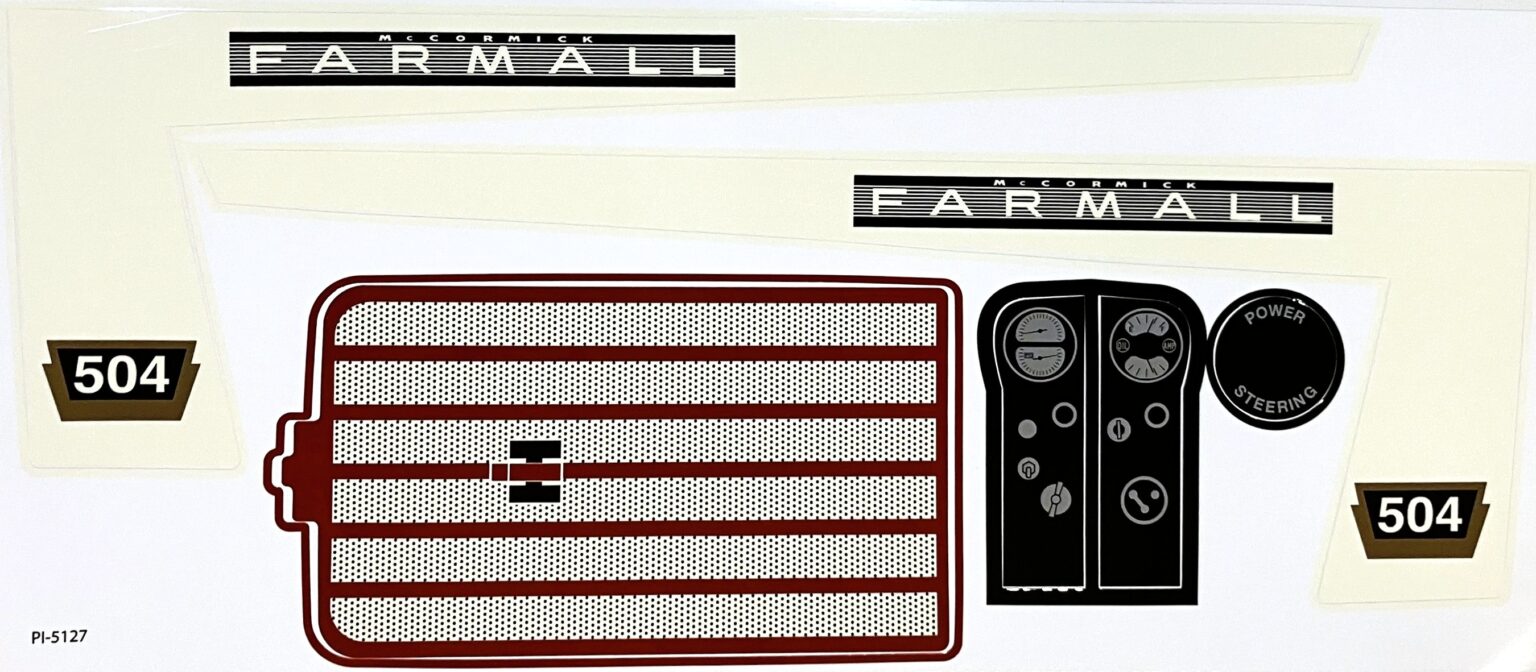 Decal Farmall 504 Pedal Tractor Decal set - DPI5127 - Midwest Decals ...