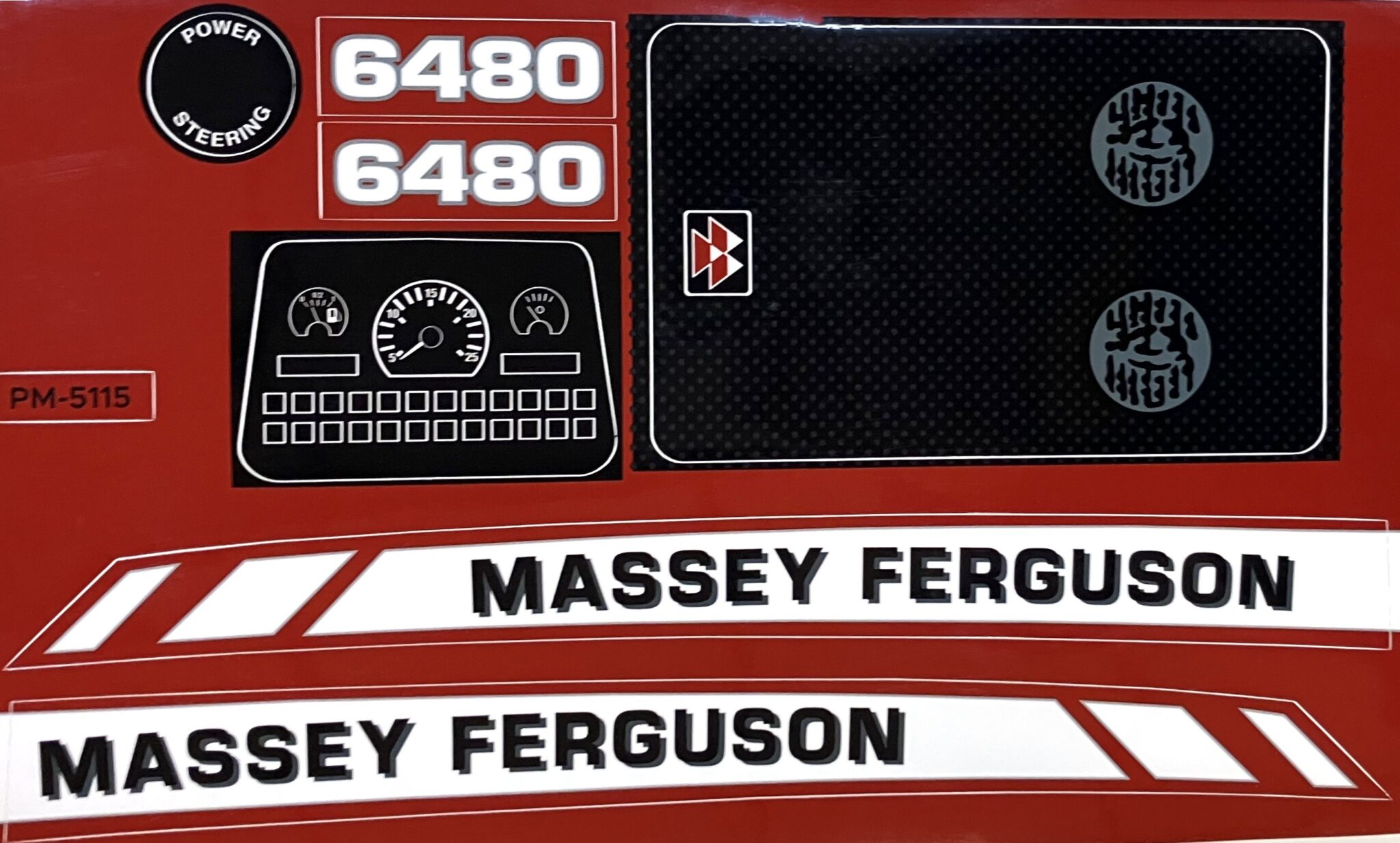 Decal Massey Ferguson 6480 Pedal Tractor - DPM5115 - Midwest Decals ...