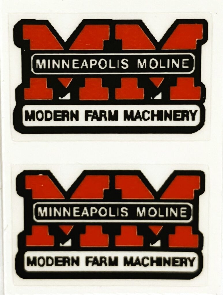 Minneapolis Moline Logo Decals Archives - Midwest Decals & Farm Toys