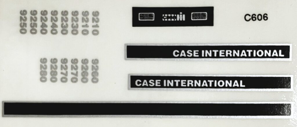 Decal 1/32 Case IH 9200 Series Set DC606 - Midwest Decals & Farm Toys