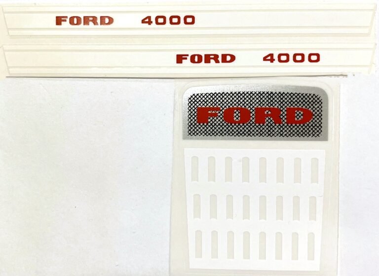 Decal 1/12 Ford 4000 Set with Grille - DF10 - Midwest Decals & Farm Toys