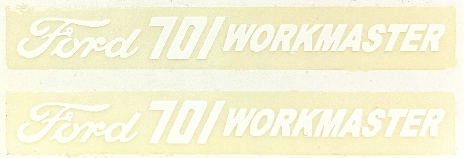 Decal 1/12 Ford 701 Workmaster (White) - DF099L - Midwest Decals & Farm ...