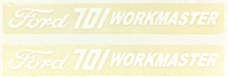 Decal 1/12 Ford 701 Workmaster (White) - DF099L - Midwest Decals & Farm ...