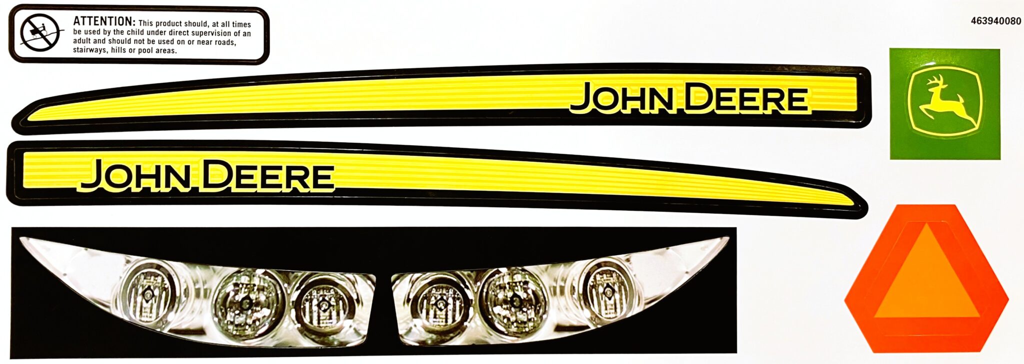 Decal John Deere 8000 Series plastic Pedal Tractor - DPJ3431 - Midwest ...