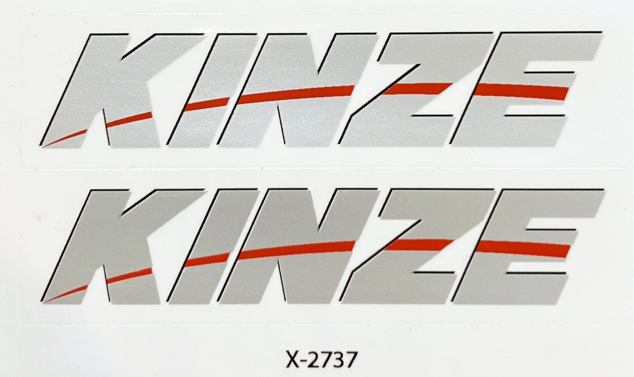Decal Kinze Logo 1/16 pair - DX2737 - Midwest Decals & Farm Toys