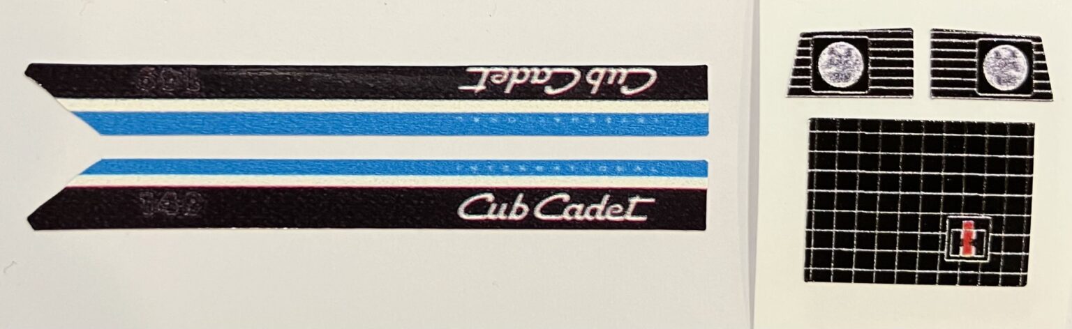 Decal 1/16 Cub Cadet 149 set - DI417 - Midwest Decals & Farm Toys