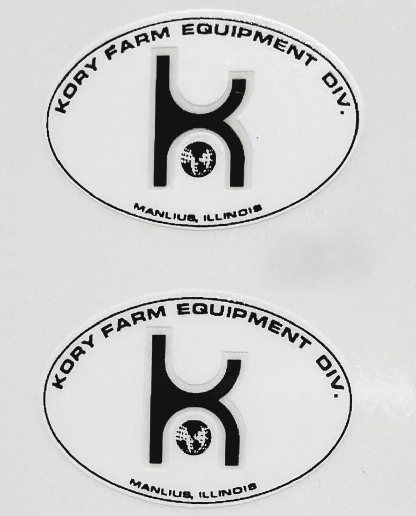 Decal 1/64 Kory Farm Equipment - DX376 - Midwest Decals & Farm Toys