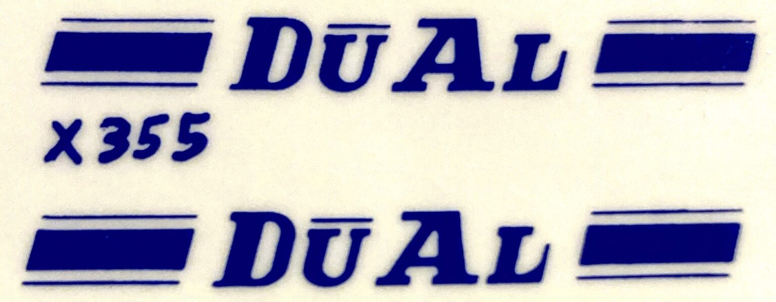 Decal 1/16 Dual - Blue - 1 1/2" DX355 - Midwest Decals & Farm Toys