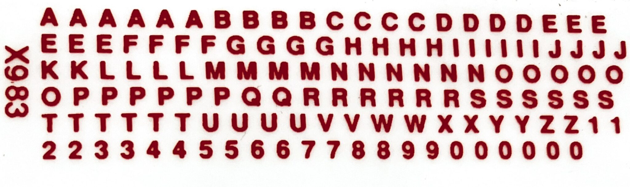 Alphabet & Numbers Decals Archives - Midwest Decals & Farm Toys