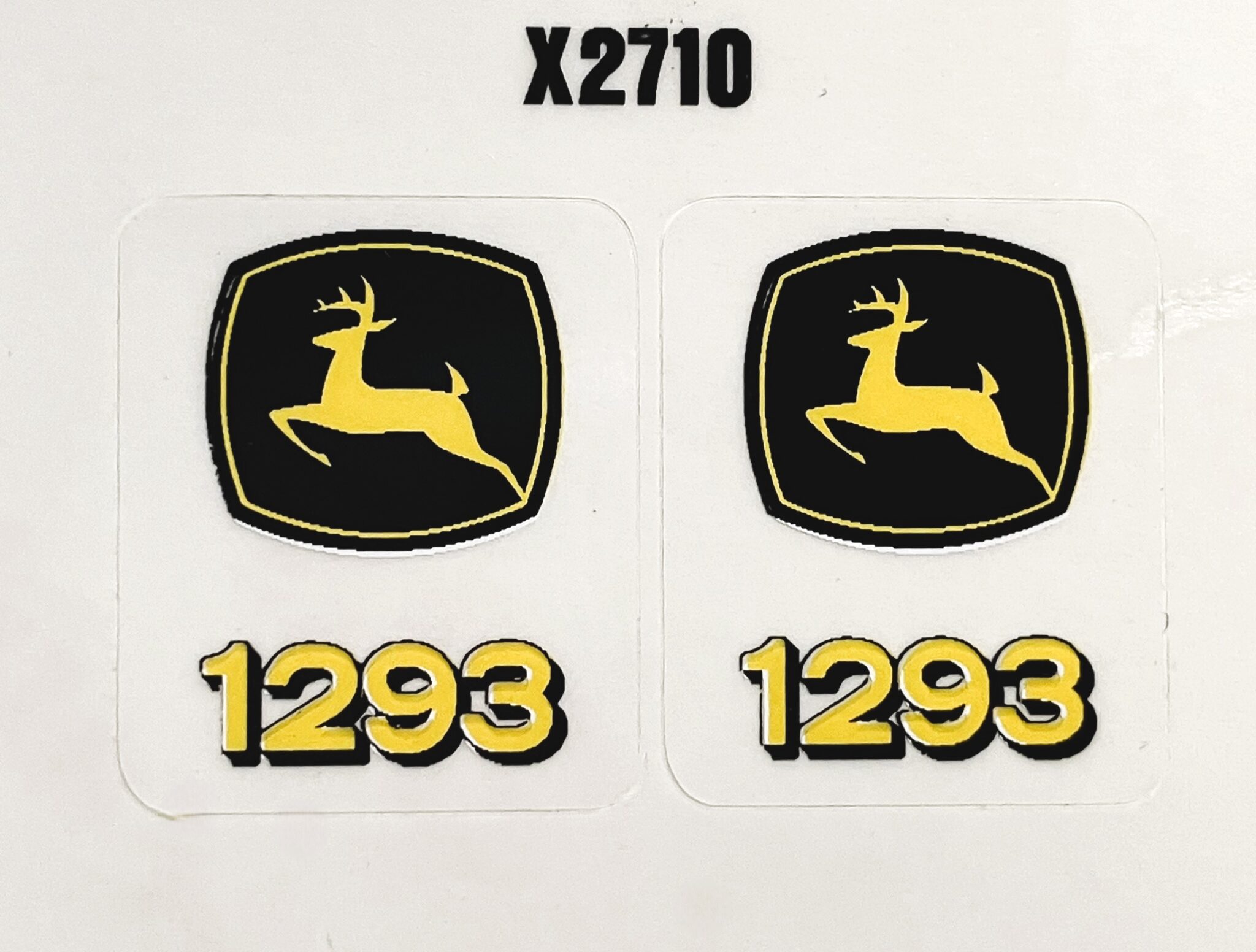 Decal 1/20 JD Sweet Corn Picker 1293 Corn Head Model Numbers - DX2710 ...