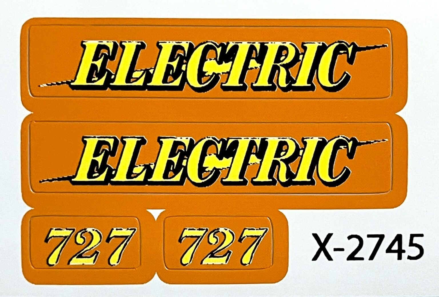 Decal 1/16 Electric wagon flarebox - DX2745 - Midwest Decals & Farm Toys