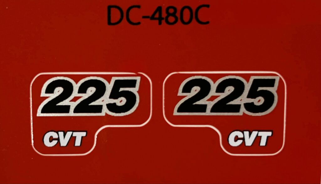 Decal 1/16 Case IH Magnum 225 CVT Model Numbers - DC480C - Midwest ...